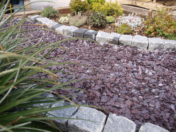 Plum Slate 2cm or 4cm - Bulk Bag 850KG decorative garden slate ...