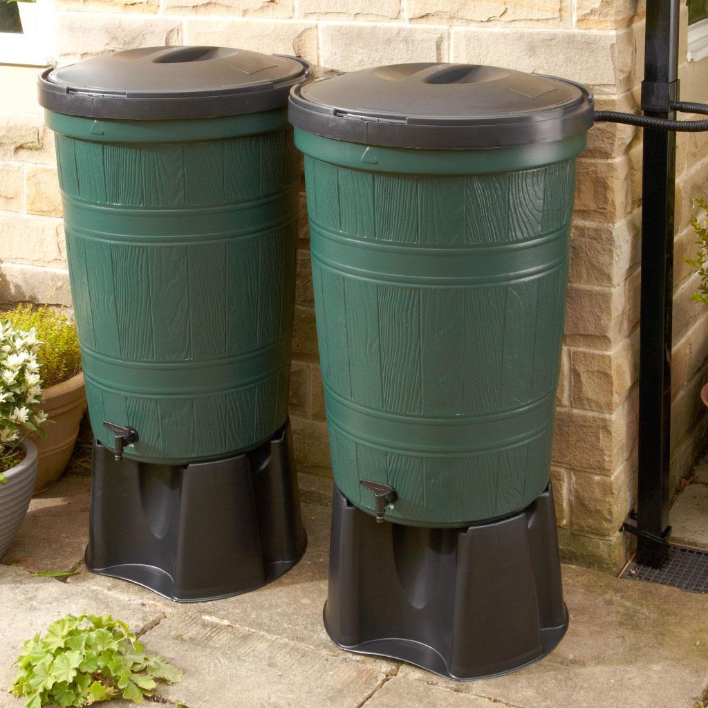 200 litre Water Butt Kit / Double 200 litre Water Butt Kit rainwater ...