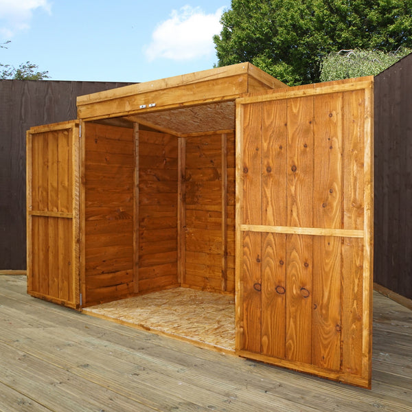 Wooden Lawnmower Store - Overlap - timber garden stores for sale UK ...